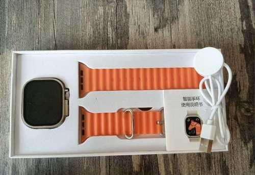Смарт часы (Черные, оранжевые)