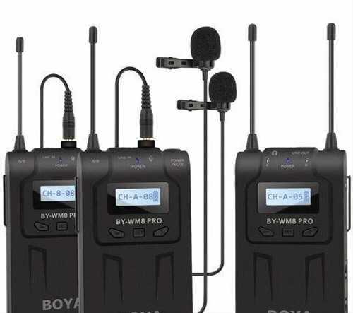 Радиопетличная микрофонная система Boya BY-WM8 Pro