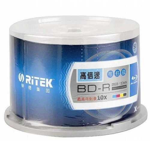 BD-R 25Gb 6x (по 50) Ritek print