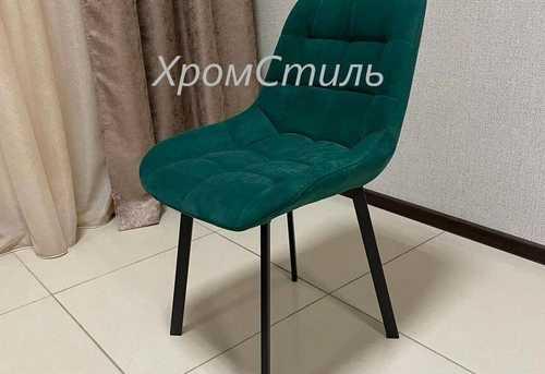 Мягкие кухонные стулья "Брусто" зеленые