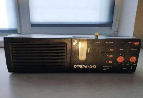 Радиоприёмник с проигрывателем кассет Сфера 212