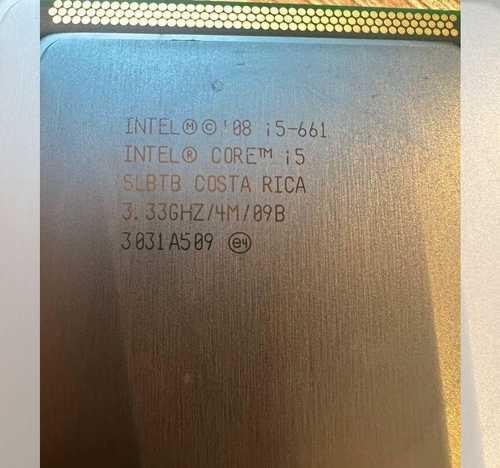 Процессор intel core i5 661