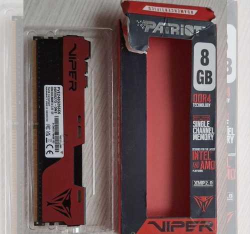 Оперативная память ddr4 8gb patriot viper