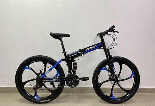 Горный велосипед с литыми Черный-синий
