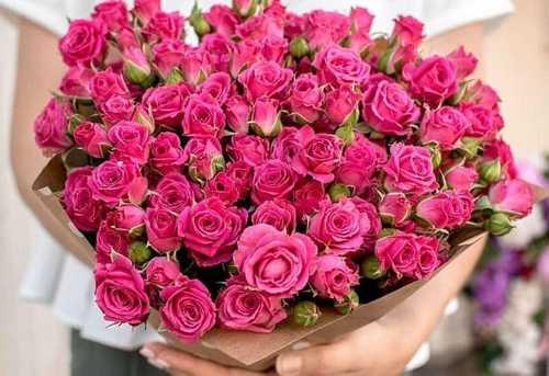 Роза Куст розовая Лавли Лидия 60 см