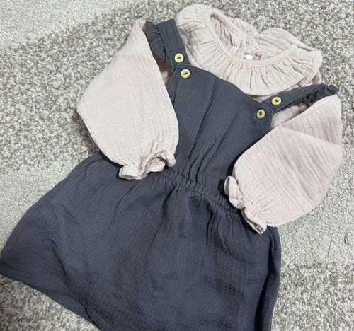 Комплект для девочки 80р zara