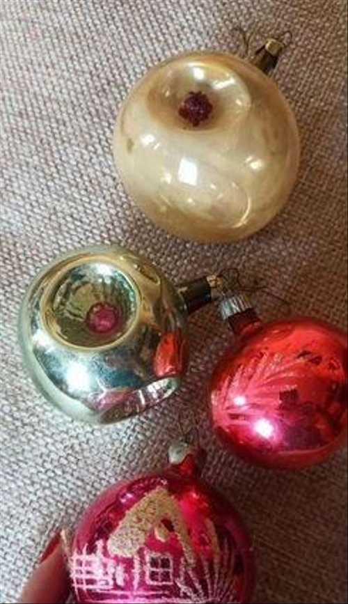 Советские елочные игрушки разные