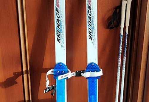 Лыжи беговые детские 150 с палками
