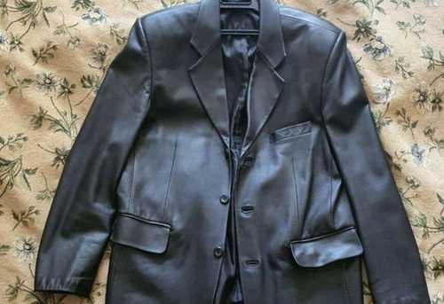 Пиджак кожаный мужской XL