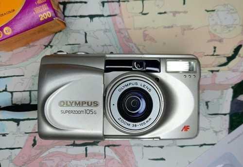 Olympus Superzoom 105G плёночный фотоаппарат