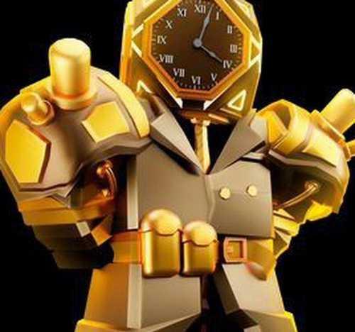 Golden future clockman (Toilet Tower Defense)