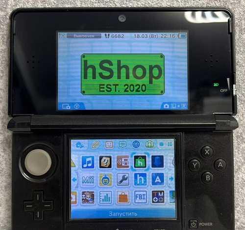 Прошитая Nintendo 3DS Black Edition