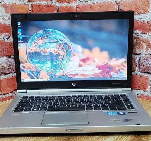 Домашний Ноутбук 8gb HD14 Core i5 SSD HP EliteBook