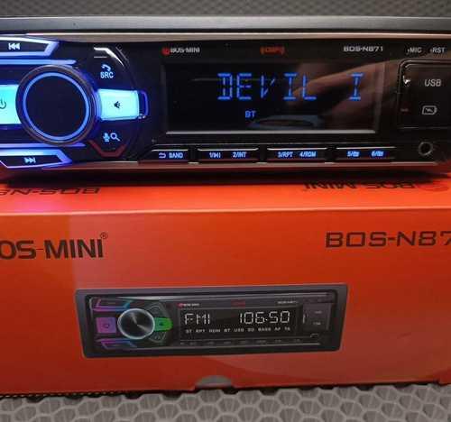 Магнитола BOS-mini bos-N871 процессорная с блютуз