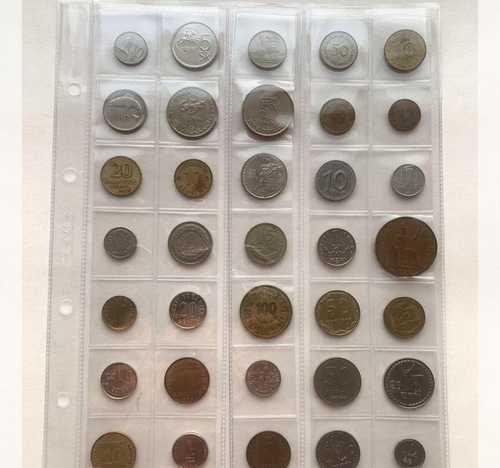 Монеты 35 шт. 22 страны набор монет 003