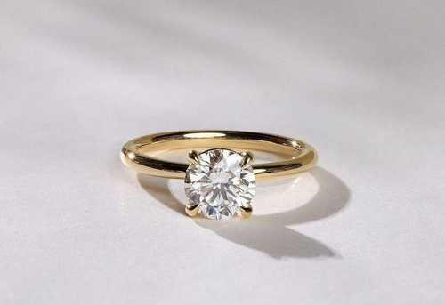 Помолвочное кольцо с бриллиантом 0.5 на заказ