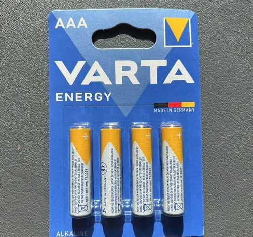 Батарейки Varta energy AAA новый 4 шт