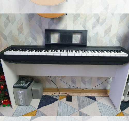 Цифровое пианино yamaha p 45 на оригинальн стойке