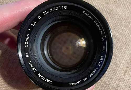 Canon Lens FL 50mm 1:1.4 II