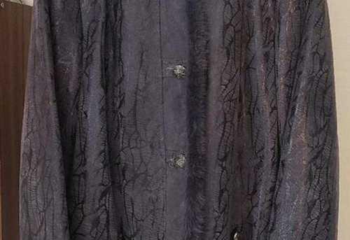 Куртка кожаная женская с норковой отделкой 54-56 р