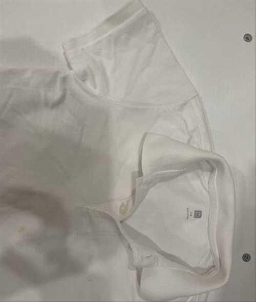 Поло футболка белая 7-8 лет uniqlo