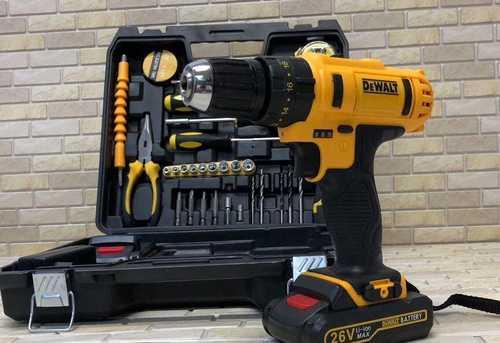 Шуруповерт ударный Dewalt 26V с набором