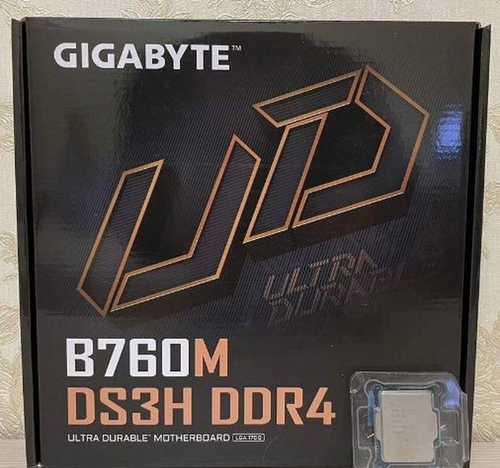 Комплект Intel i5 12400F   Gigabyte B760M DS3H