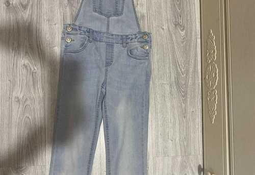 Комбинезон джинсовый 140 см 9-10 лет