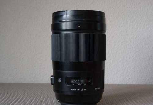 Sigma AF 40mm f/1.4 DG HSM Art Canon EF
