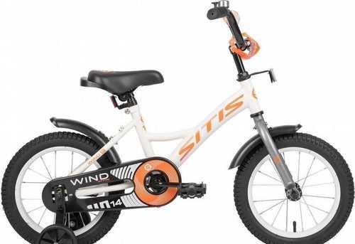 Велосипед sitis wind 14" (2023) White-Orange