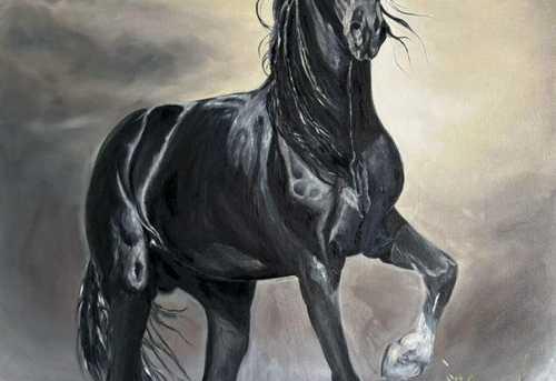 Картина маслом Конь