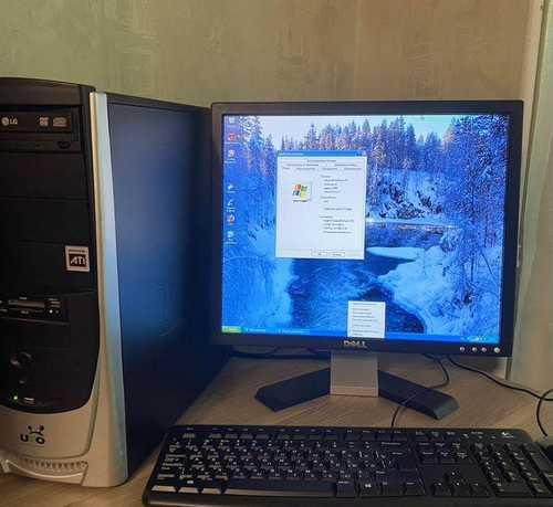 Компьютер Intel Pentium Dual CPU E2140 озу 512