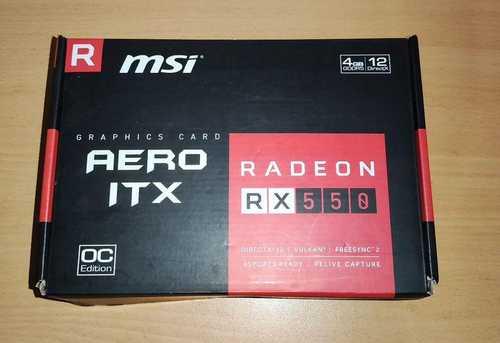 Видеокарта msi amd radeon rx550 aero