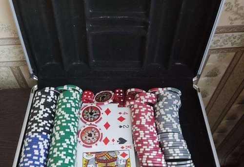 Покерный набор 200 фишек в кейсе