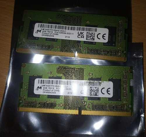 Оперативная память ddr4 4gb 3200 sodimm