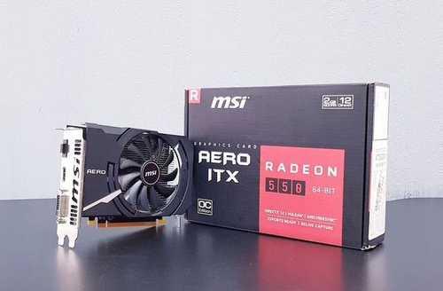 Видеокарта MSI AMD Radeon RX 550 Aero ITX 2Gb