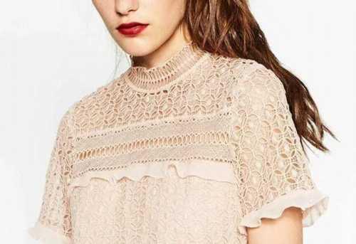 Кружевной топ zara
