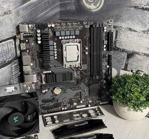 Комплект i3 12100 / B760 / 16GB / DeepCool AG300