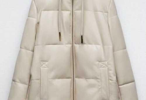 Куртка zara экокожа