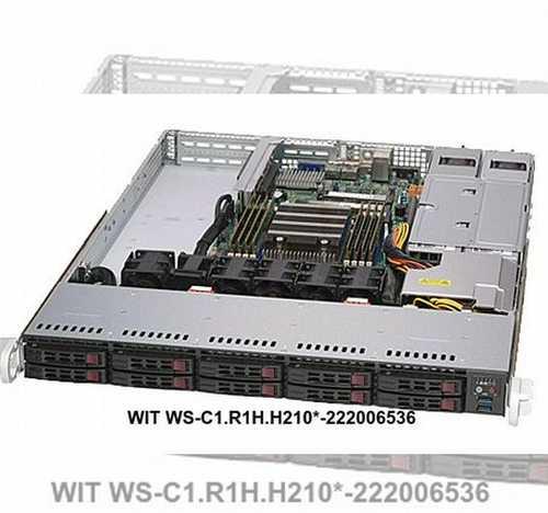 Сервер Supermicro WIT WS-C1.R1H.H210-222006536