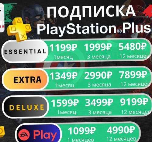 Подписка PlayStation Plus / EA (ps4 / ps5) Турция (Арт.28766)