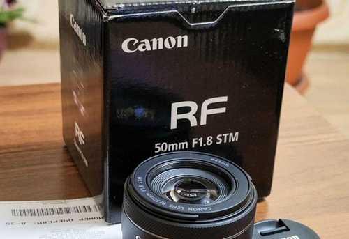 Объектив CanonRF 50mm F1.8 STM