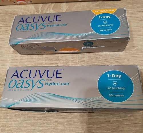 Линзы контактные acuvue oasys однодневные