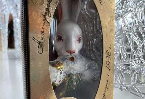 Елочные игрушки Ариэль белый кролик