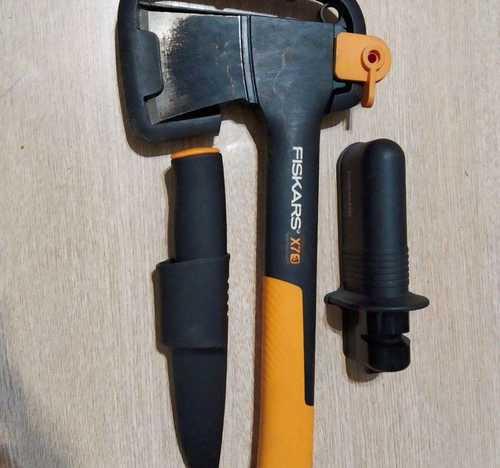 Fiskars Топор x7, нож, точило. Одним лотом