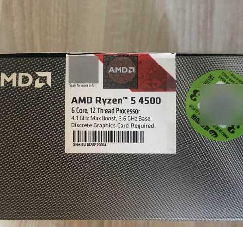 AMD ryzen 5 4500