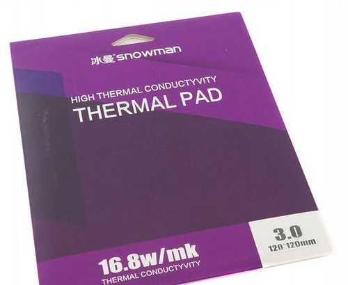 Термопрокладка 120x120х3 мм Snowman Thermal Pad 16