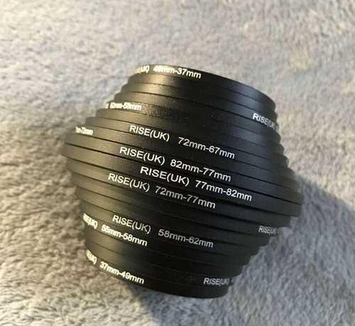 Набор повышающих/понижающих колец 37-82mm