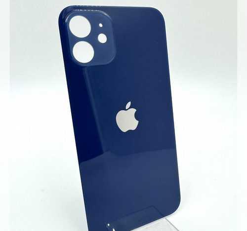 Заднее стекло корпуса iPhone 12 Blue (увеличенное