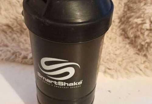 Шейкер спортивный с отделениями smart shake
